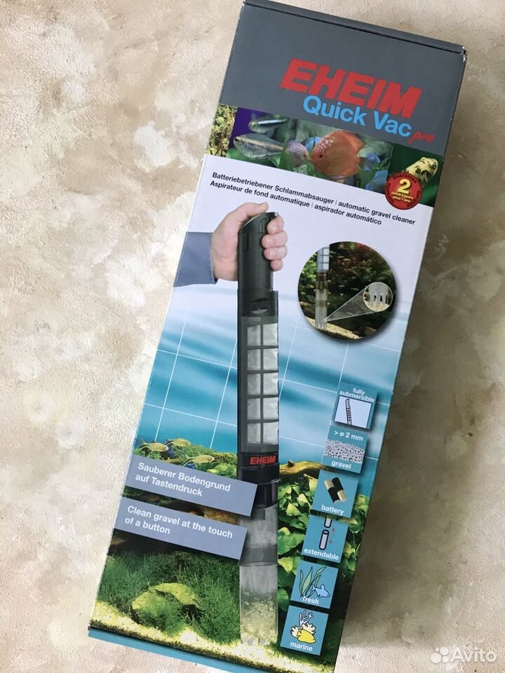 Сифон eheim Quick Vac Pro на батарейках