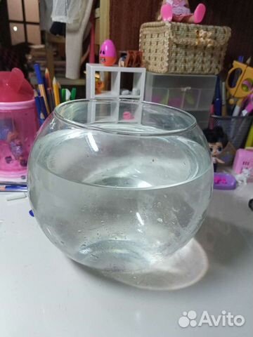 Аквариум 3,5л./ обмен на прямоугольный аквариум