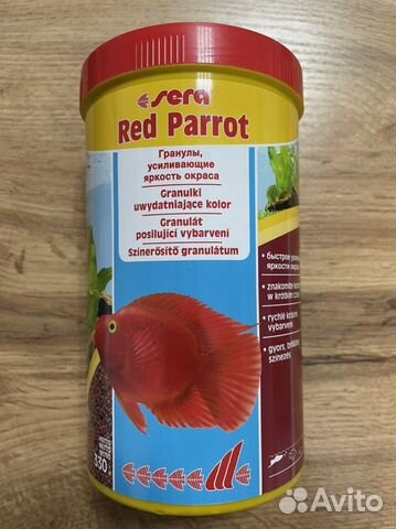 Комплексный корм для красных рыб-попугаев Sera Red